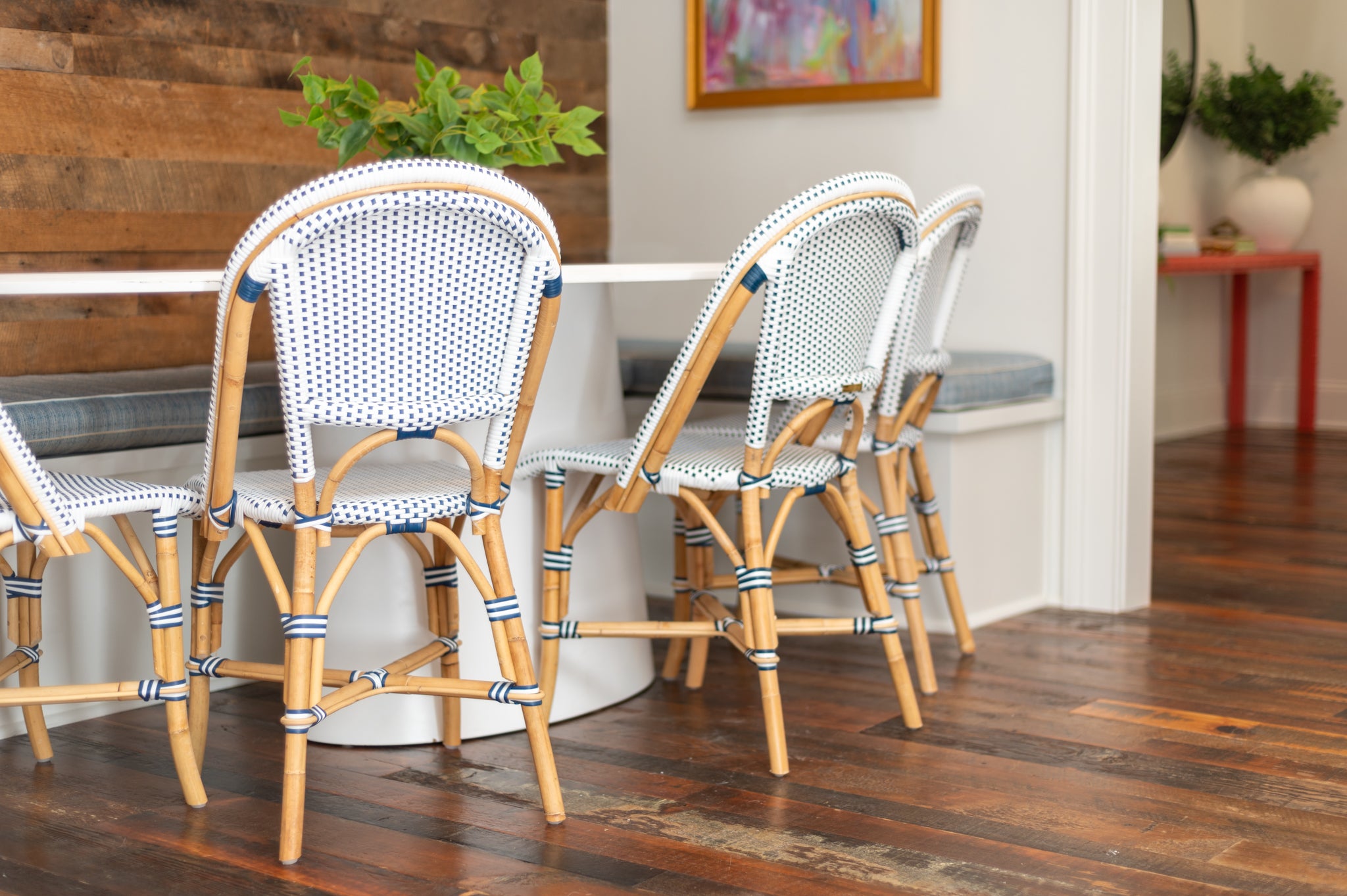 Vale Dining Chair - Blue/White – Auden & Avery