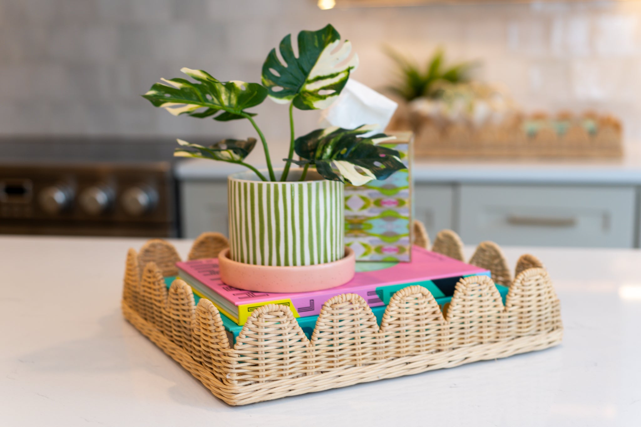 Scalloped Rattan Tray - Various Sizes – Auden & Avery