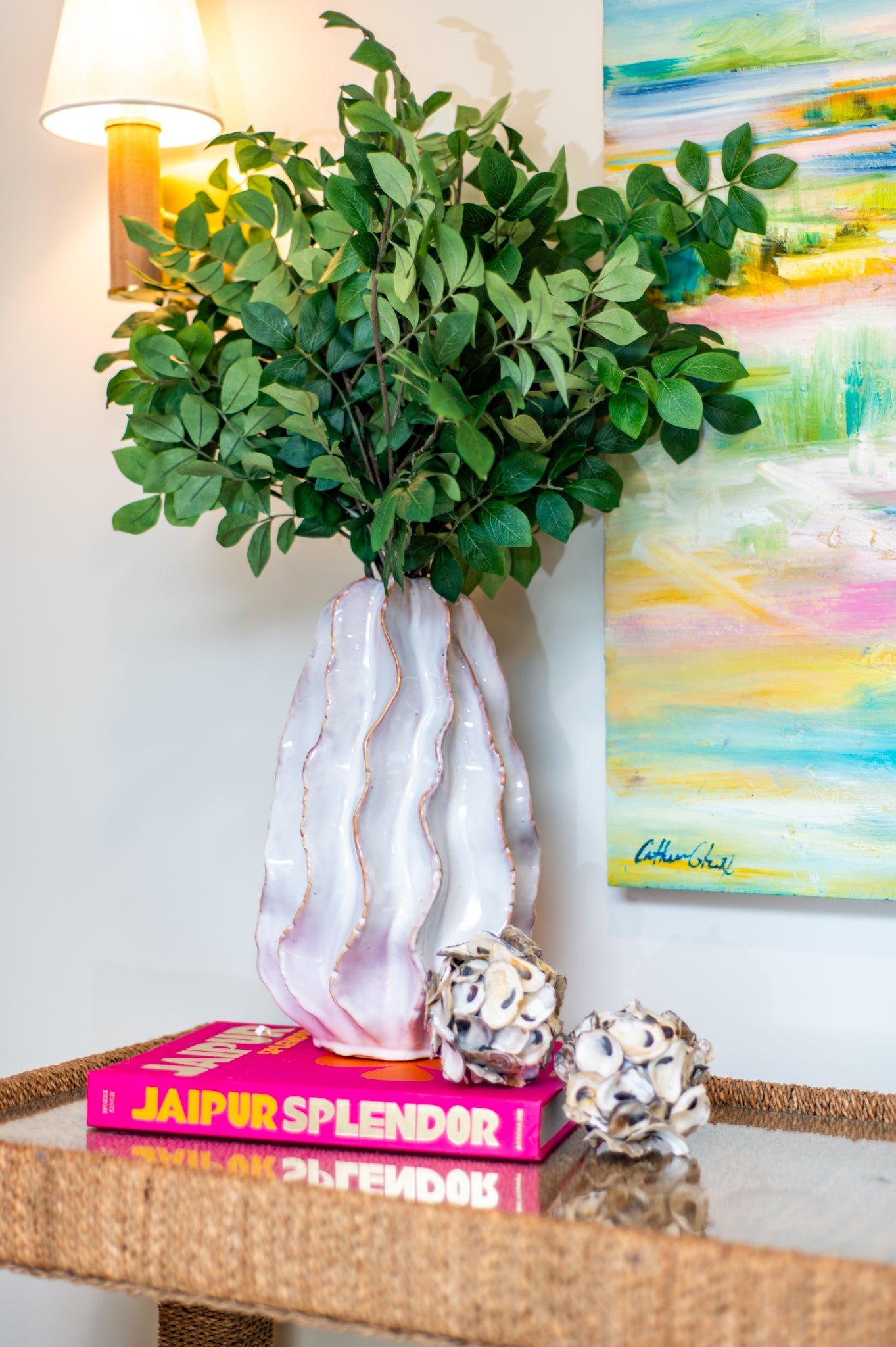 Ceramic Ruffle Vase - Large – Auden & Avery